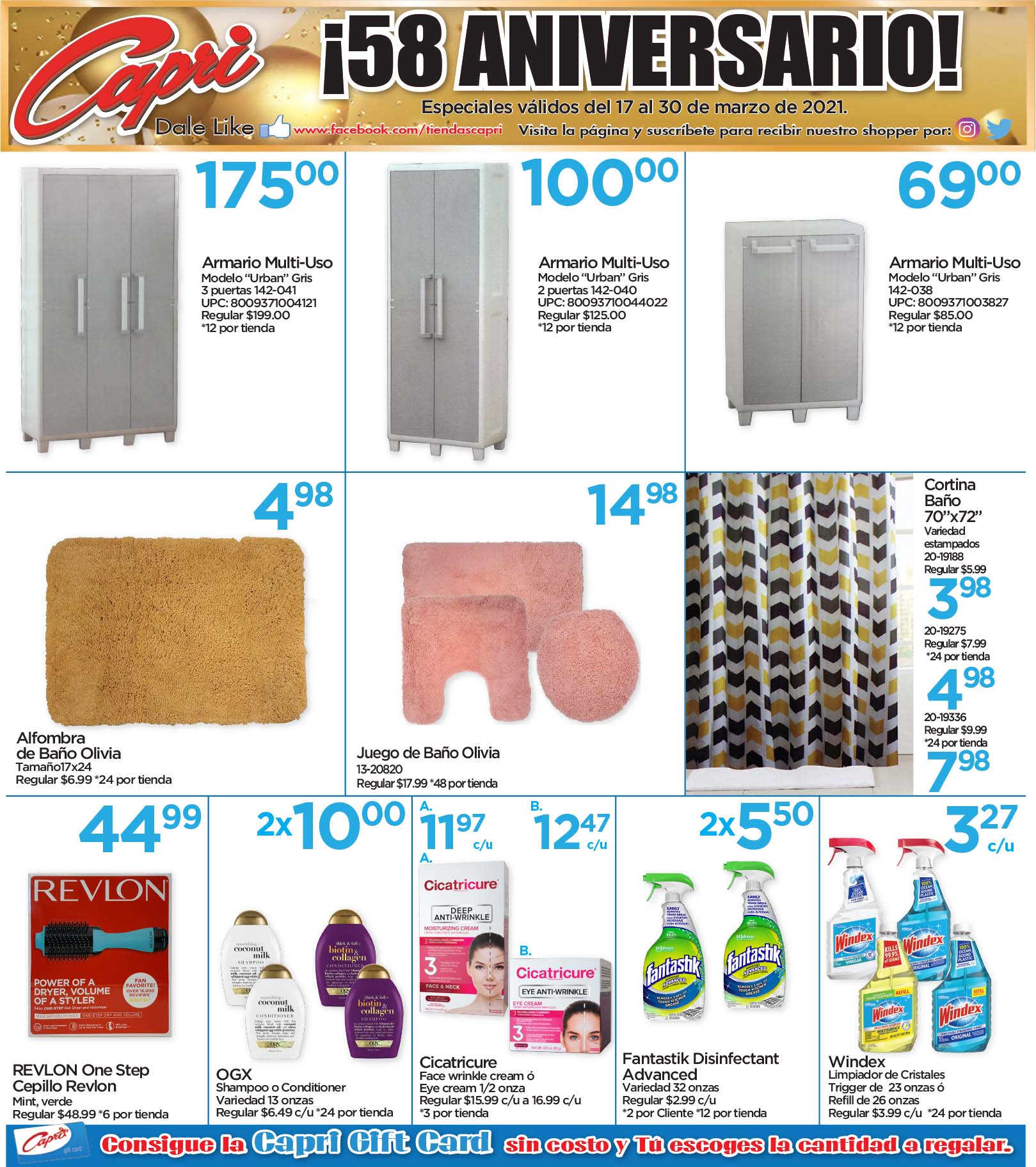 Tiendas Capri - "En Capri nos vemos" | Shopper | Tiendas | Mucho mas.