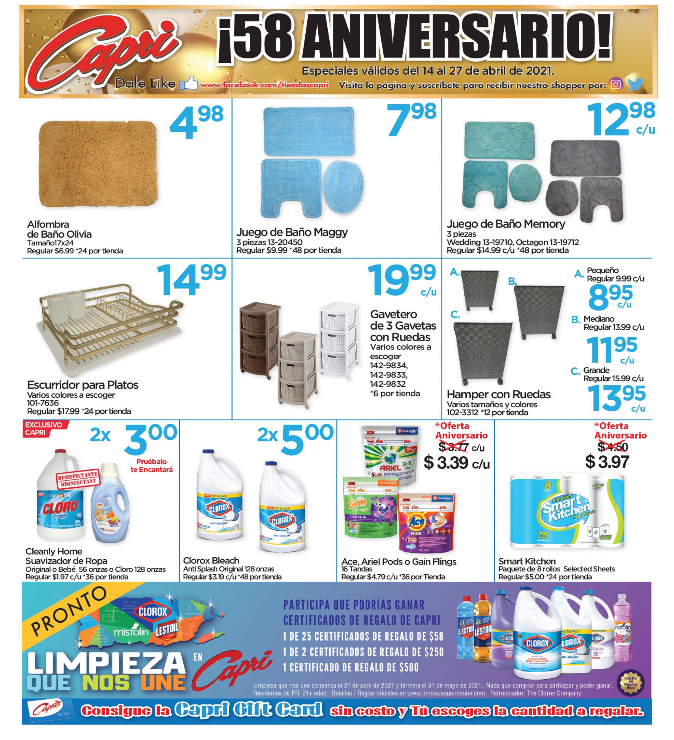 Tiendas Capri - "En Capri nos vemos" | Shopper | Tiendas | Mucho mas.