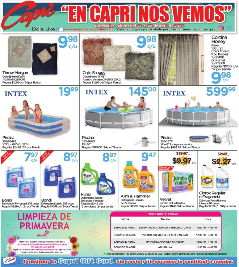 Tiendas Capri - "En Capri nos vemos" | Shopper | Tiendas | Mucho mas.